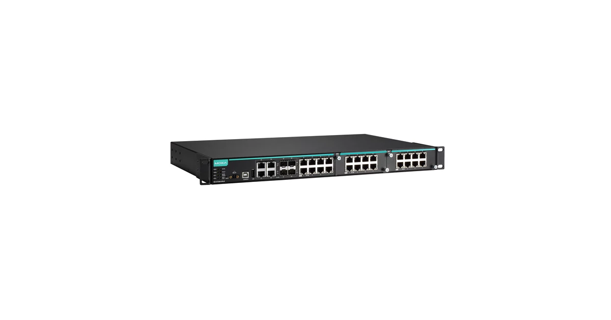 IKS-6726A\6728A sorozat 19 rack szekrénybe szerelhető ipari Ethernet ...